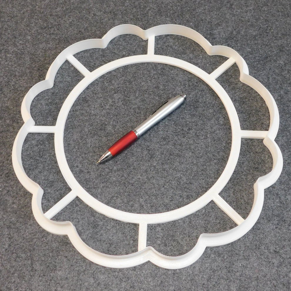 Double Scalloped Clay Cutter for Round GR Pottery Forms – LittleChip Tools